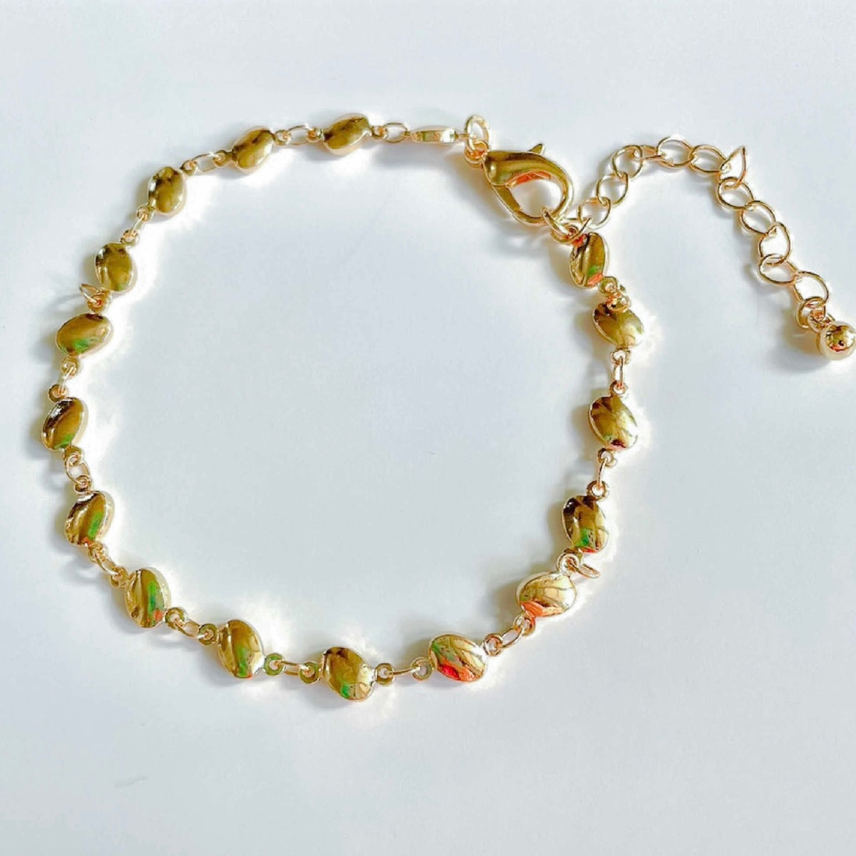 Lacy Gold Disc Chain Bracelet – Bee Marie Market